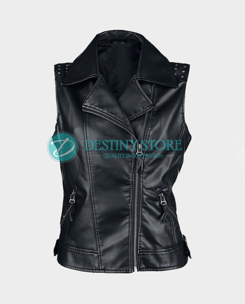 Gothic Princess Black Studded Vest
