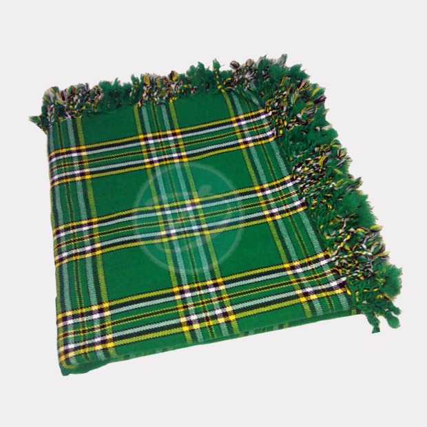 Irish National Tartan Bagpipe Kilt Fly Plaid