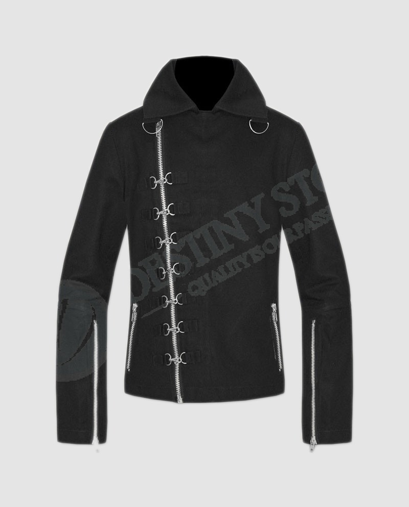 Unisex Bondage Black Punk EMO Jacket